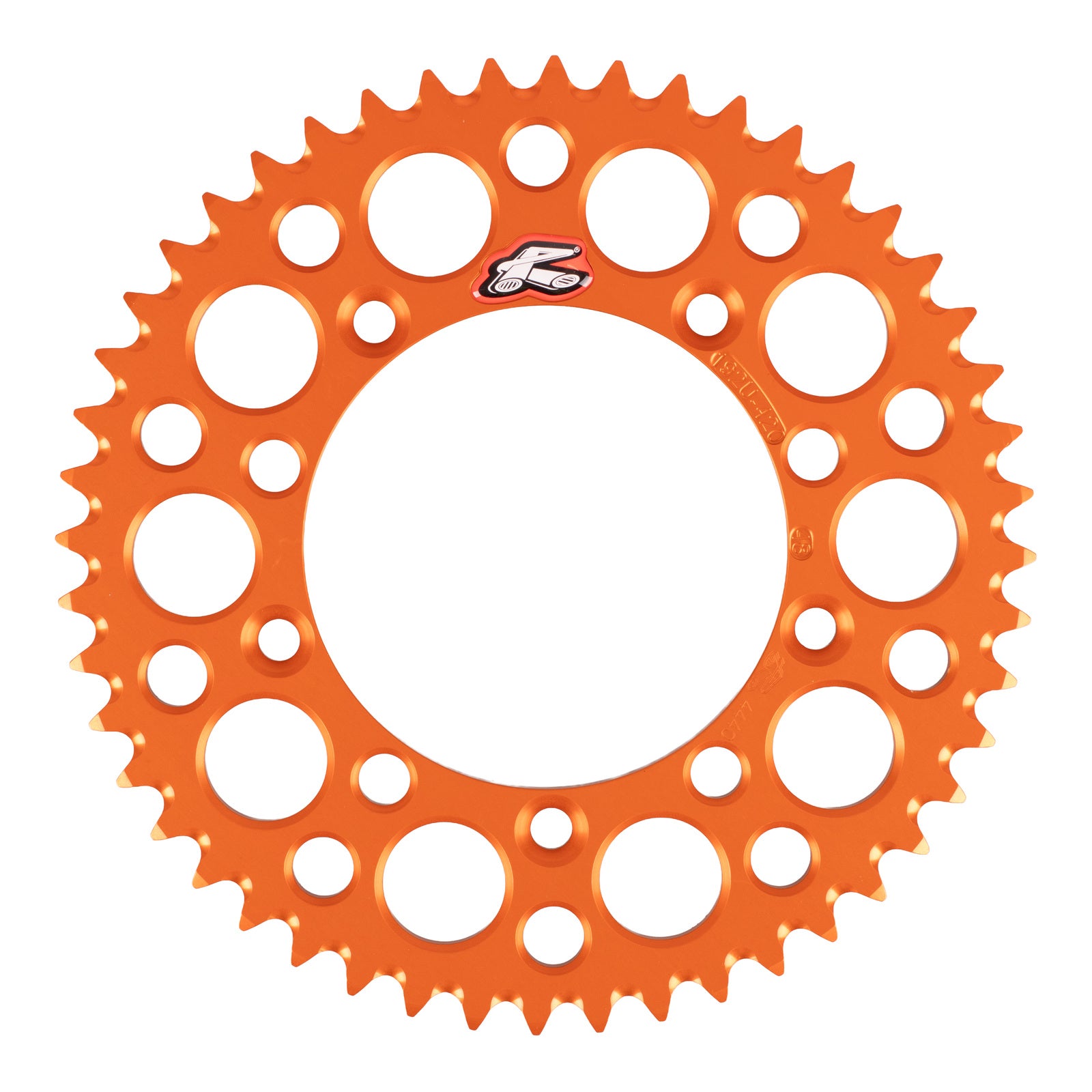 Renthal Rear Sprocket 48T Alloy 7075-T6 Grooved - Orange (KTM, Husqvar